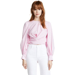 Wayf | Tops | Wayf Dayna Tie Back Wrap Blouse Small | Poshmark